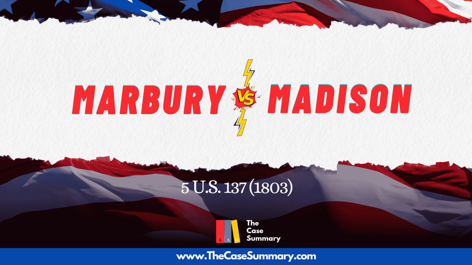 Marbury v Madison (1803) [Case Summary]
